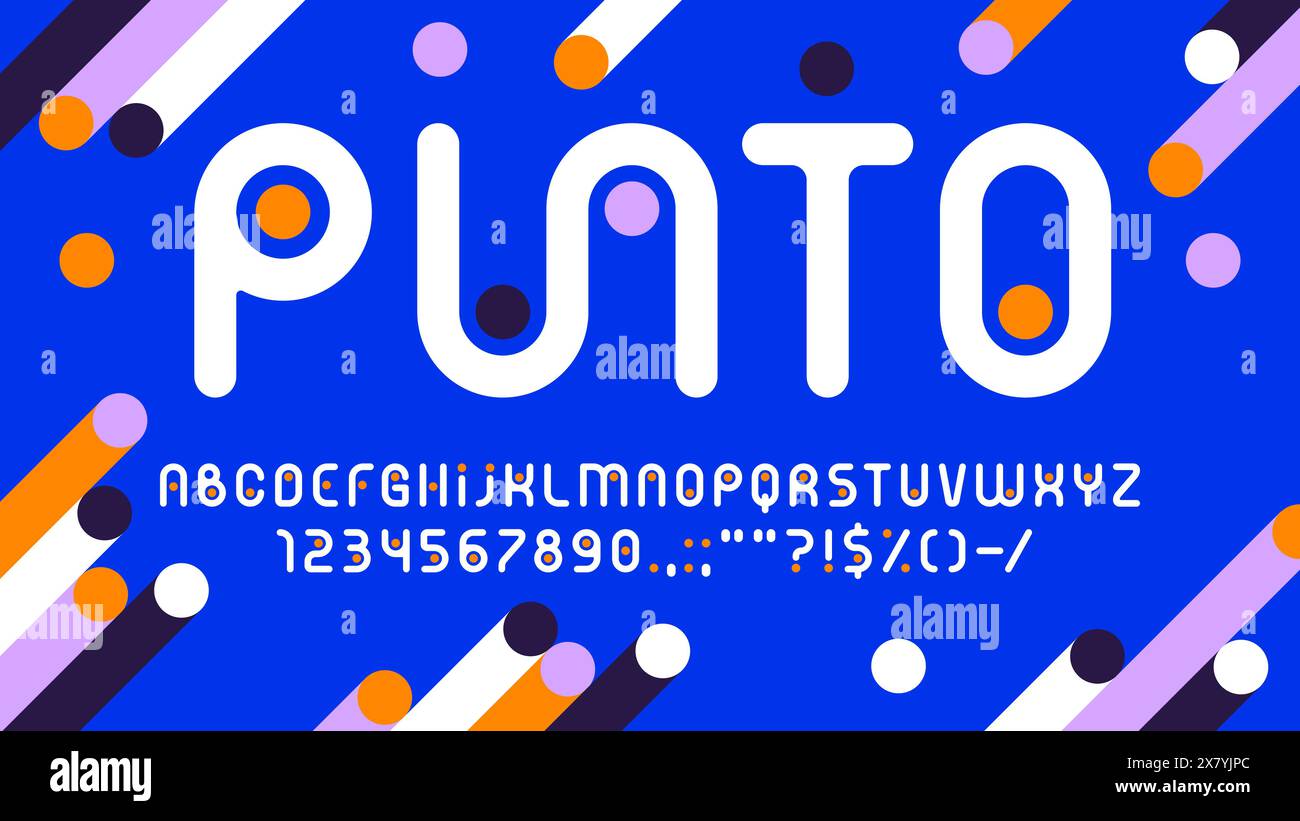 Slim case font, creative link type. Vector alphabet typeface, abc ...