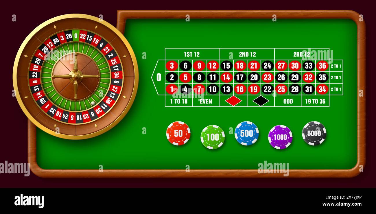 Roulette table layout hi-res stock photography and images - Alamy