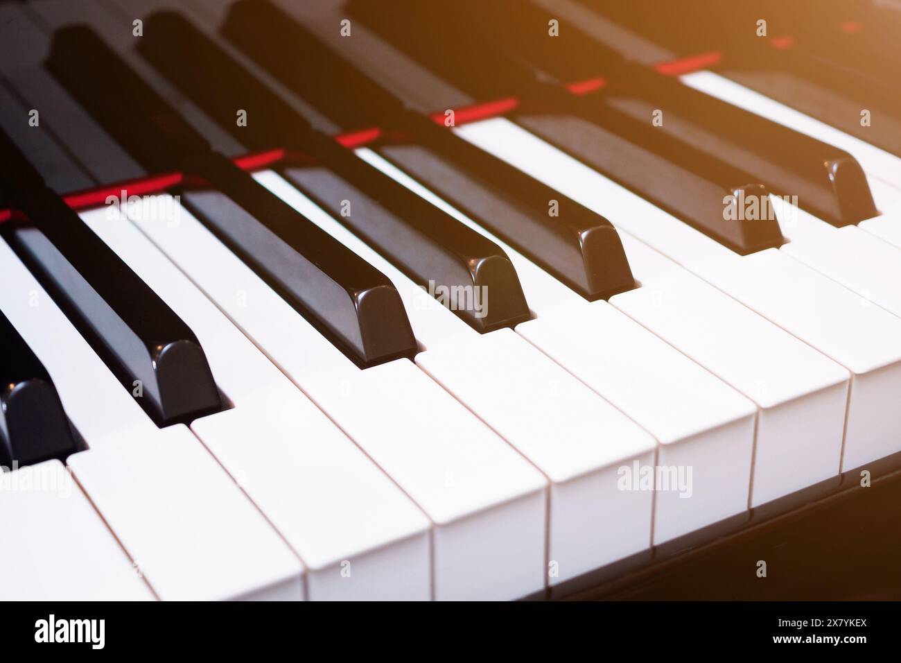 Piano keyboard background musical instrument Stock Photo - Alamy