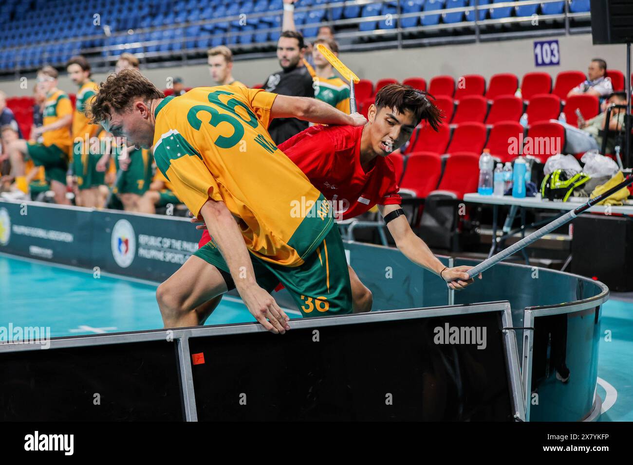 Pasig City, Philippines. 22nd May, 2024. Jordan Noel (L) of Australia ...