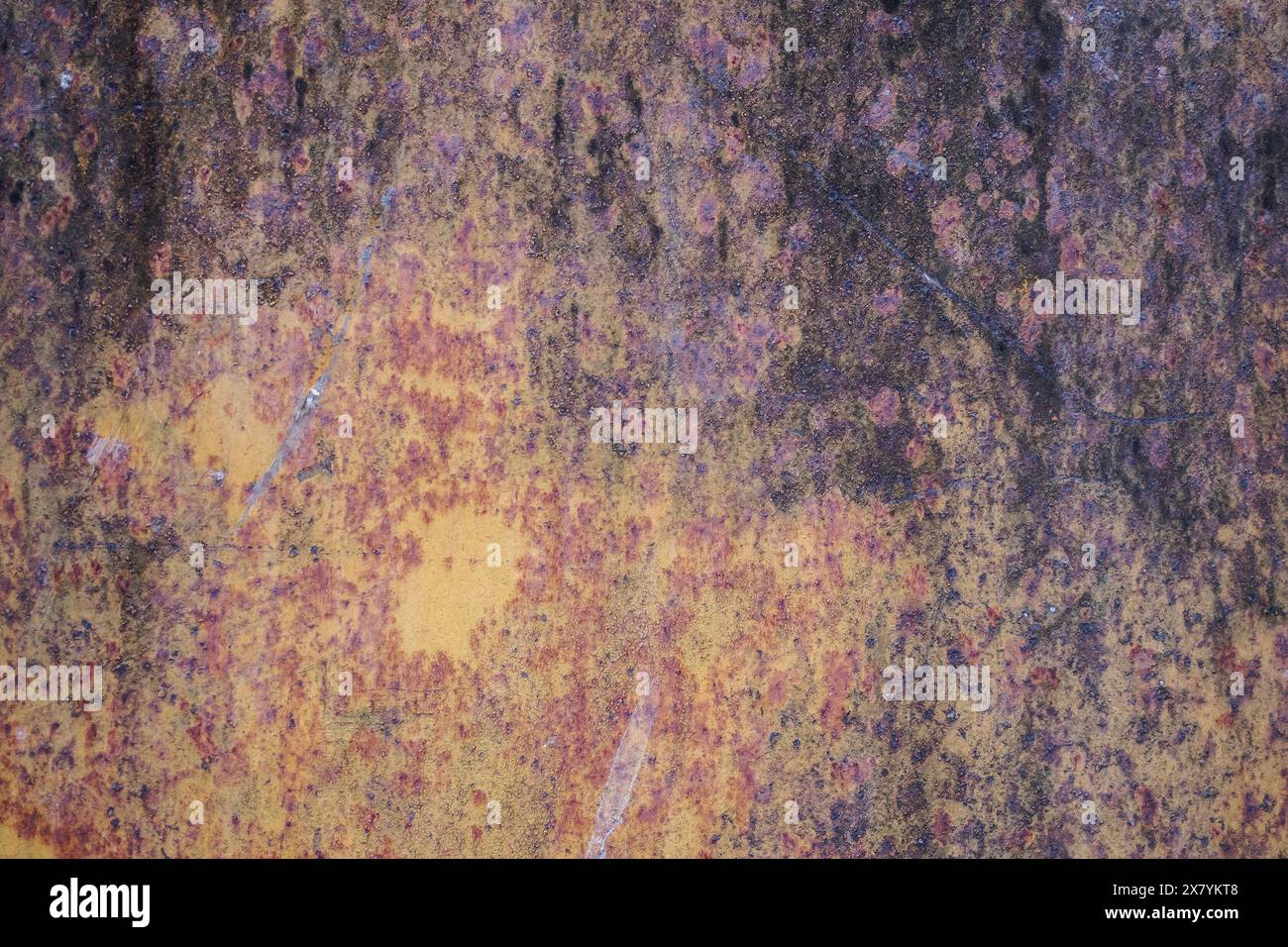 old rusty metal texture background with yellow color of construction ...