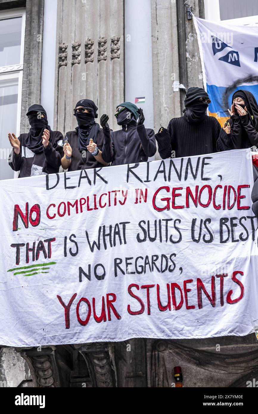 MAASTRICHT - Pro-Palestinian students have occupied the socio-cultural ...