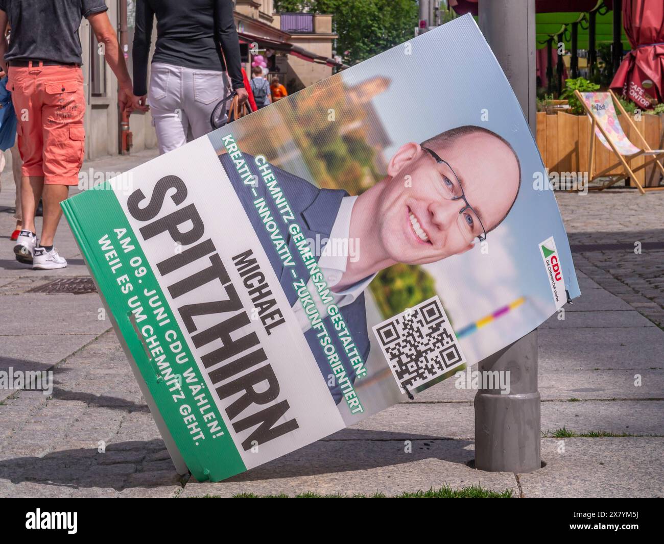 Deutschland 2024: Wahlplakate für die Europawahl 2024 Im Bild: CDU ...