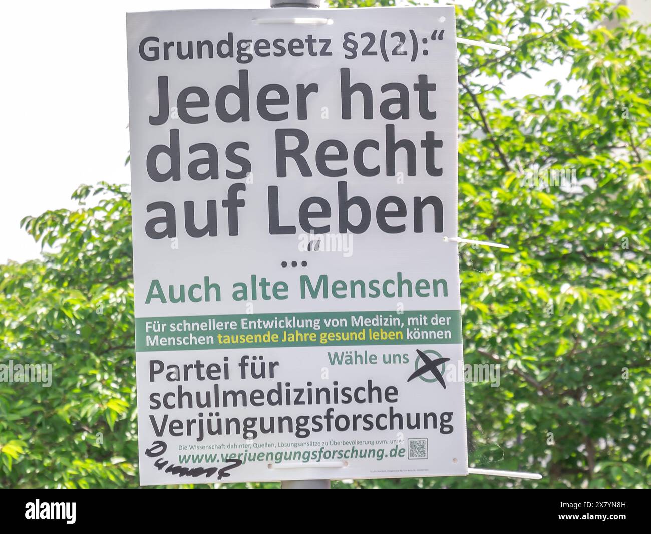 Deutschland 2024: Wahlplakate für die Europawahl 2024 Im Bild: Partei ... Deutschland 2024: Wahlplakate für die Europawahl 2024 Im Bild: Partei ...