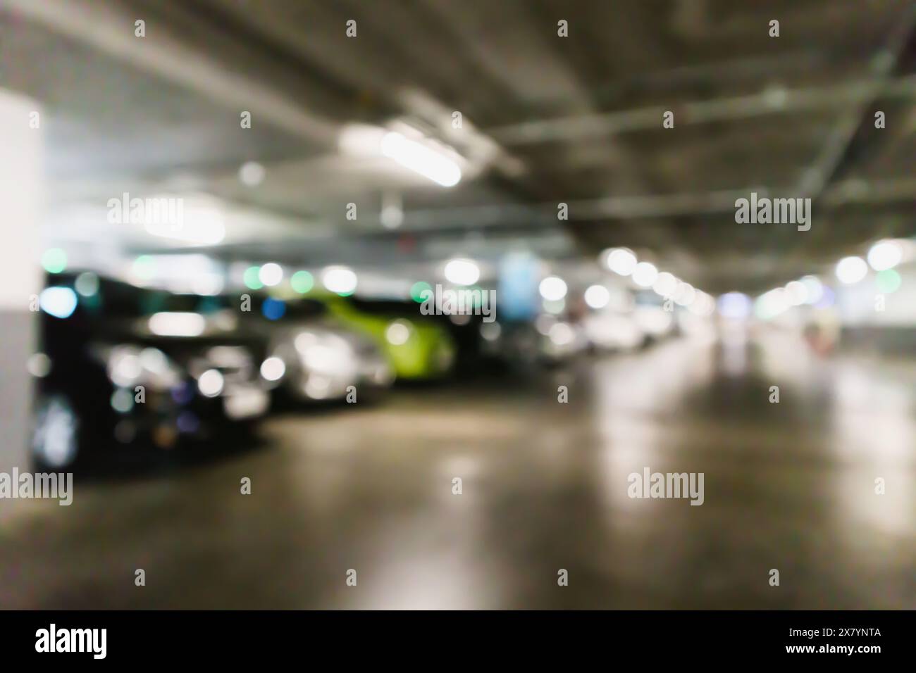 Abstract blur parking garage hi-res stock photography and images - Alamy