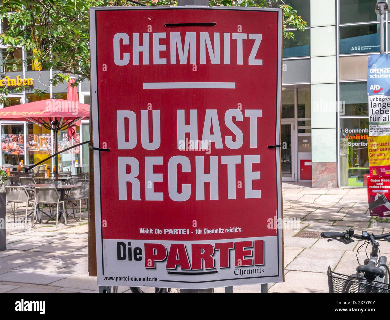 Deutschland 2024: Wahlplakate für die Europawahl 2024 Im Bild: Die ...