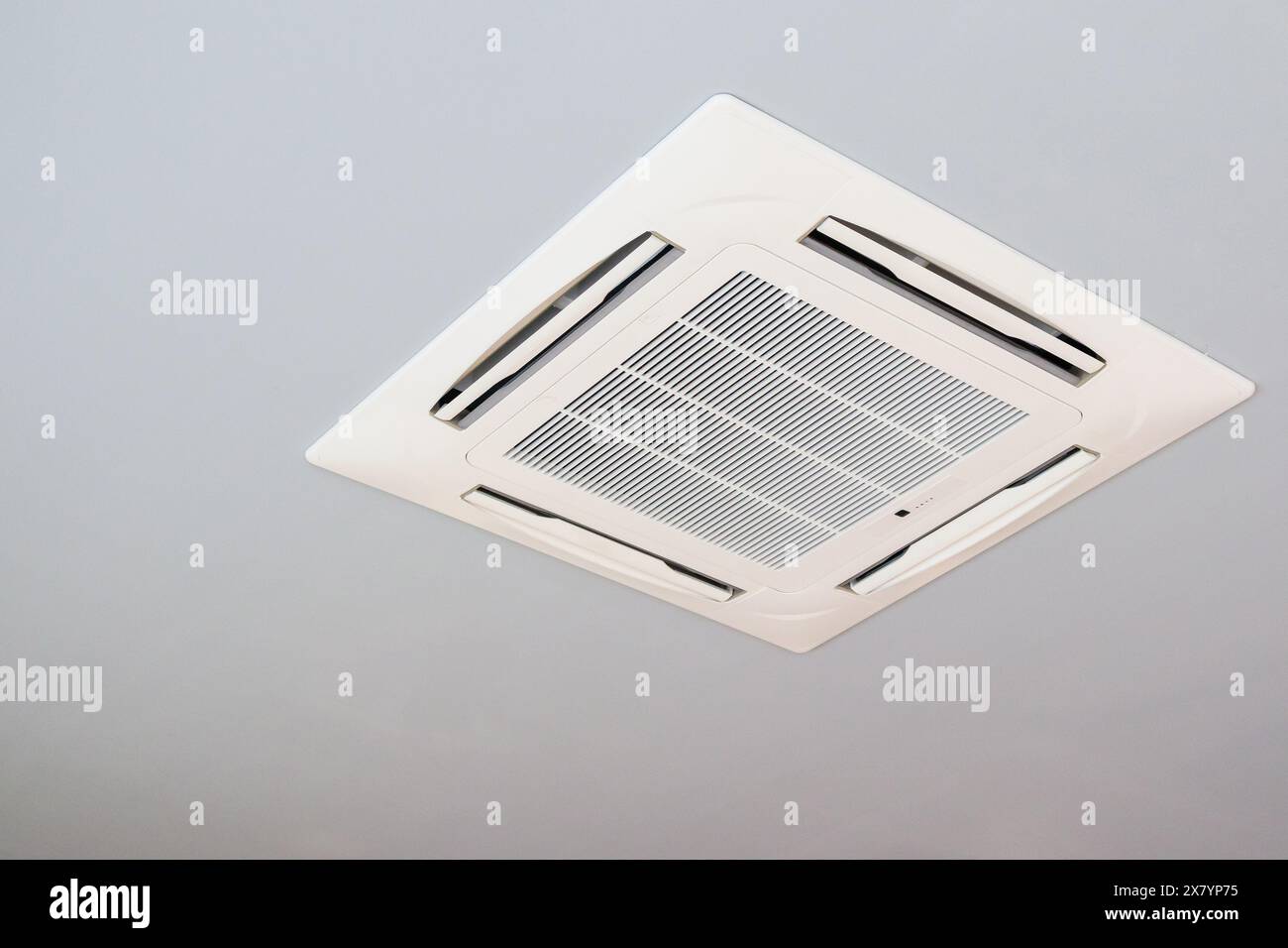 Modern ceiling mounted cassette type air conditioning system Stock ...