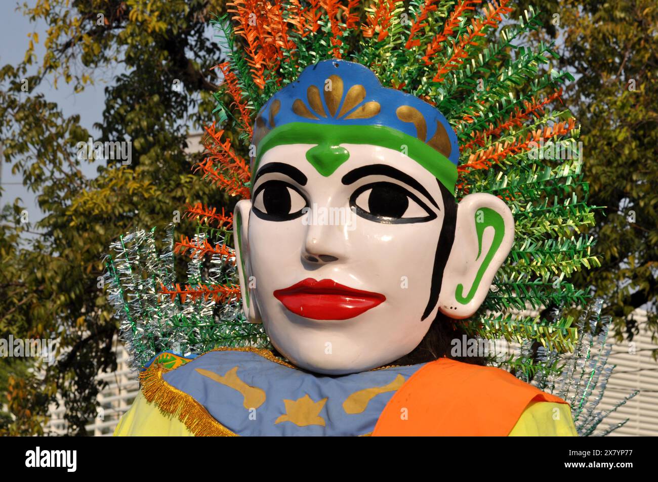 Ondel-ondel Betawi big puppet from Jakarta at culture event Stock Photo - Alamy