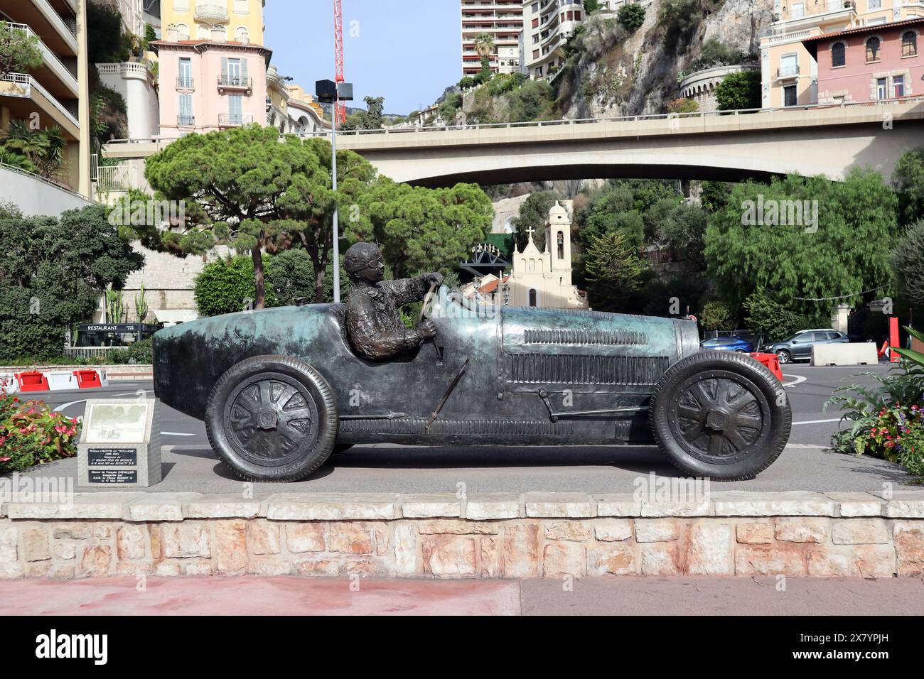 Monaco, Monaco - 02.10.2022: Sculpture by Francois Chevallier on a ...