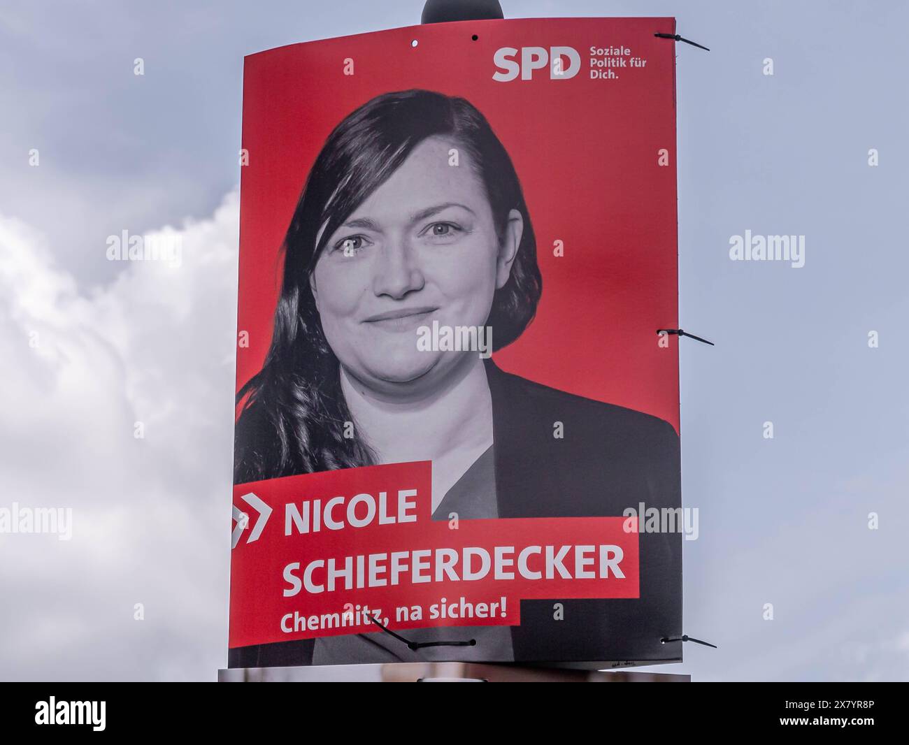 Deutschland 2024: Wahlplakate für die Europawahl 2024 Im Bild: SPD ...