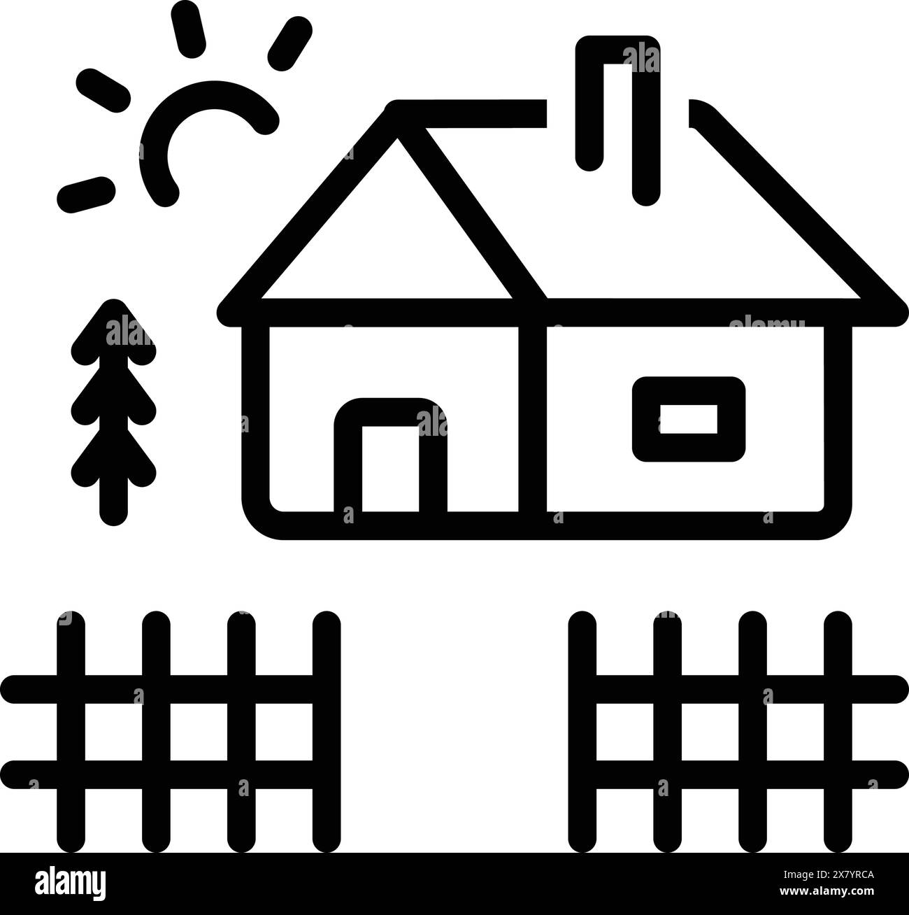 Barton cottage Stock Vector Images - Alamy