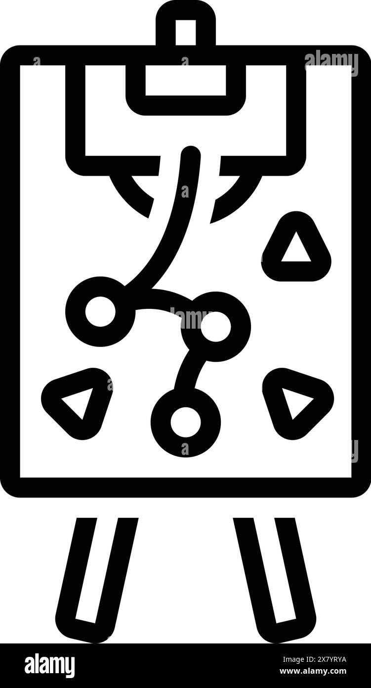 Icon tactic scheme Black and White Stock Photos & Images - Alamy