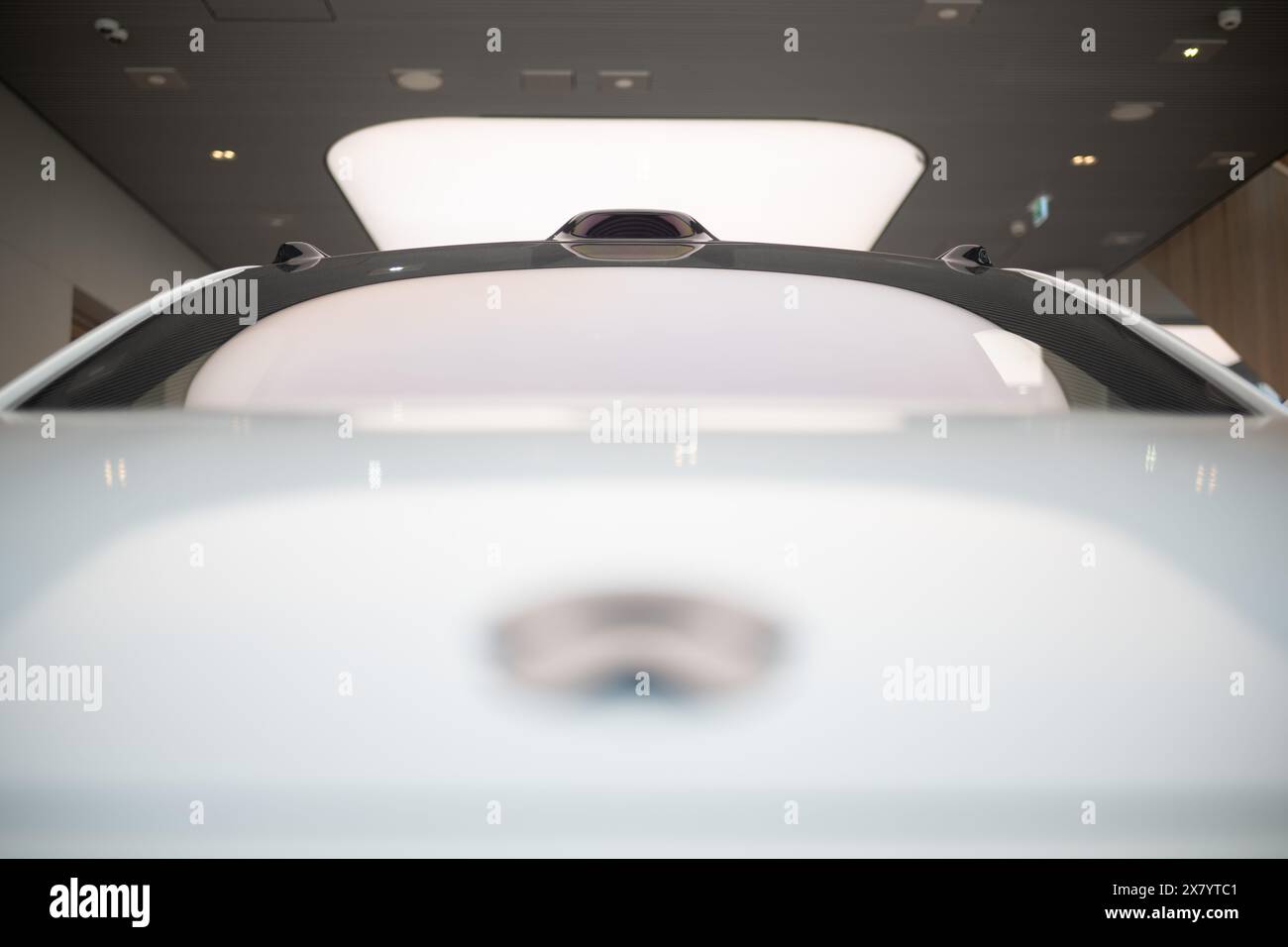 21 May 2024, Berlin: Sensors for driver assistance systems in an ET7 ...