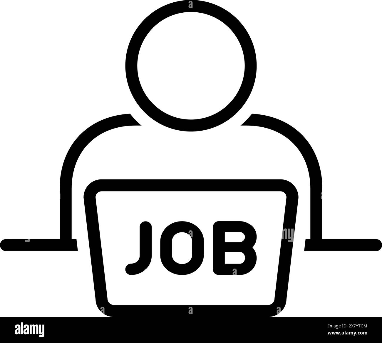 Job vacancy icon Black and White Stock Photos & Images - Alamy
