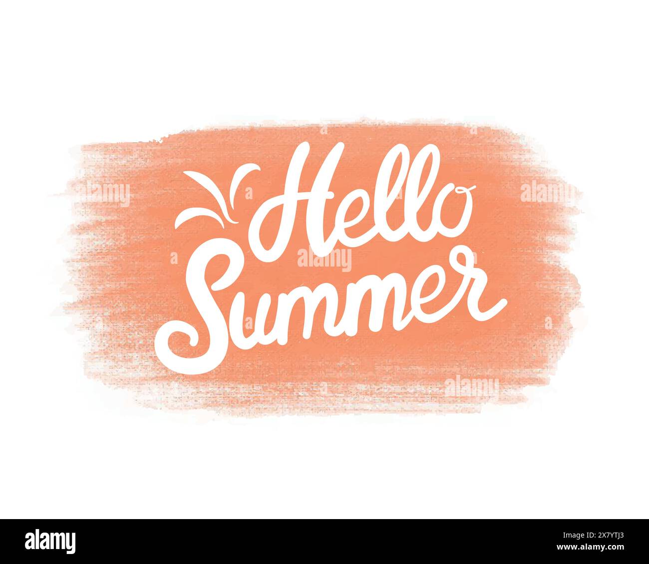 Hello Summer phrase on colored spot. Summer Time logo Templates ...