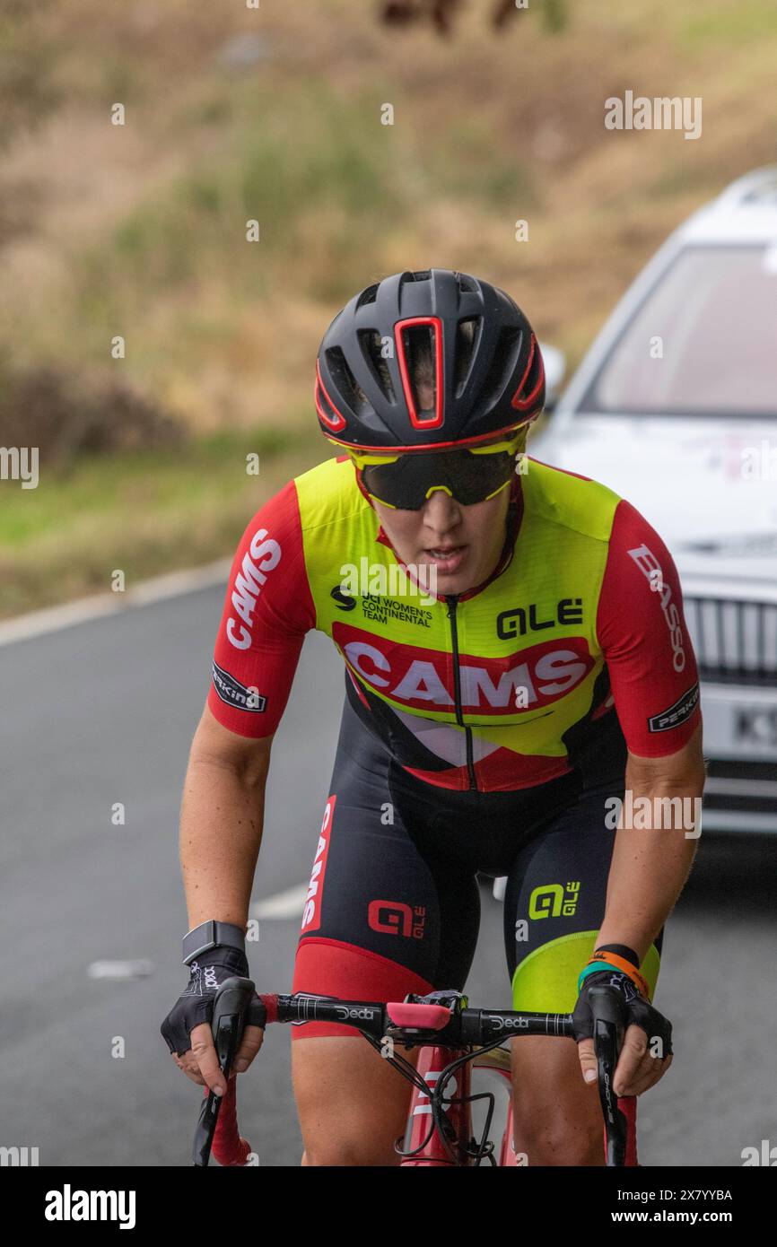 On stage five of the 2021 Women's Tour lone breakaway Hayley Simmonds ...
