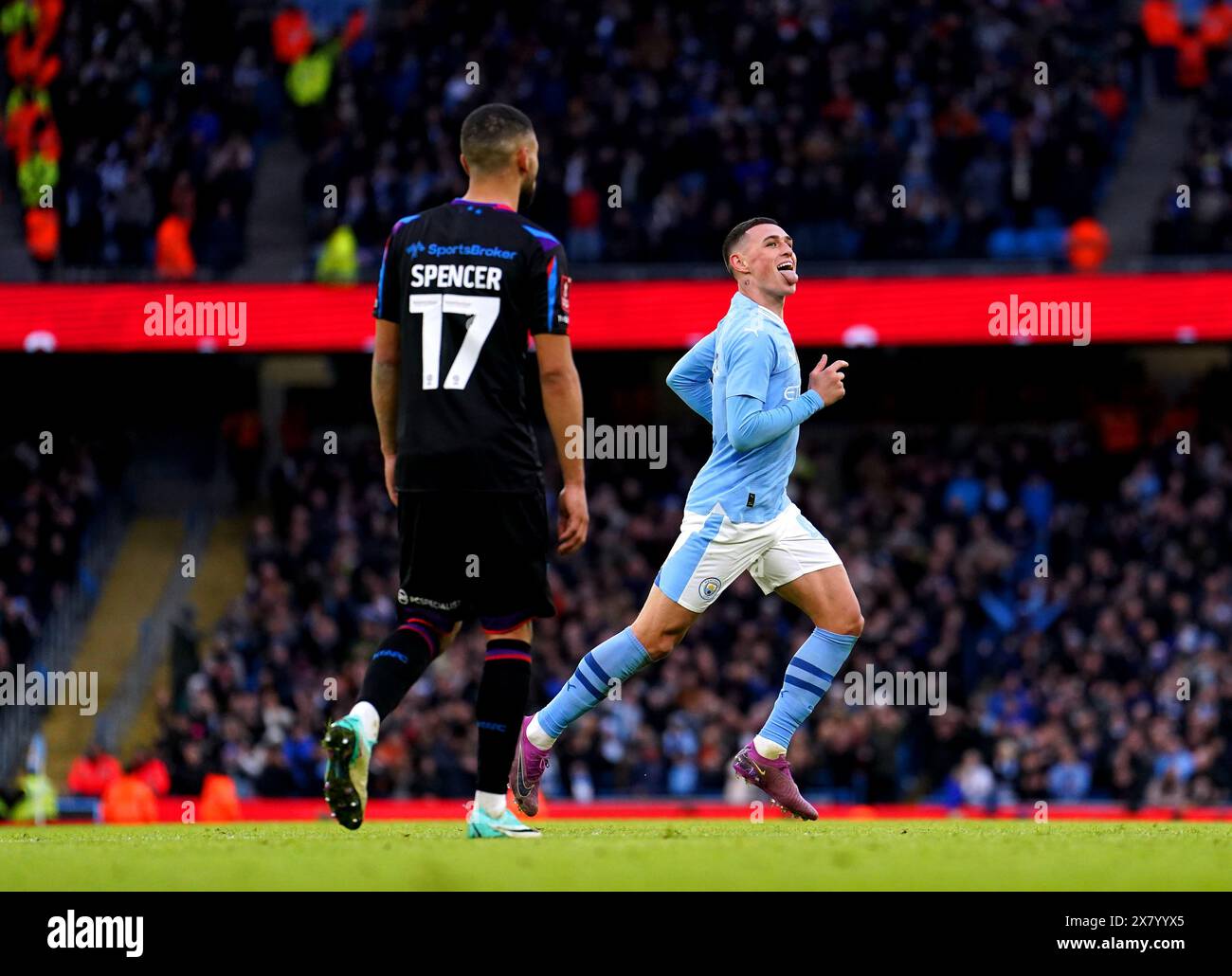 File photo dated 07-01-2024 of Manchester City's Phil Foden celebrates ...