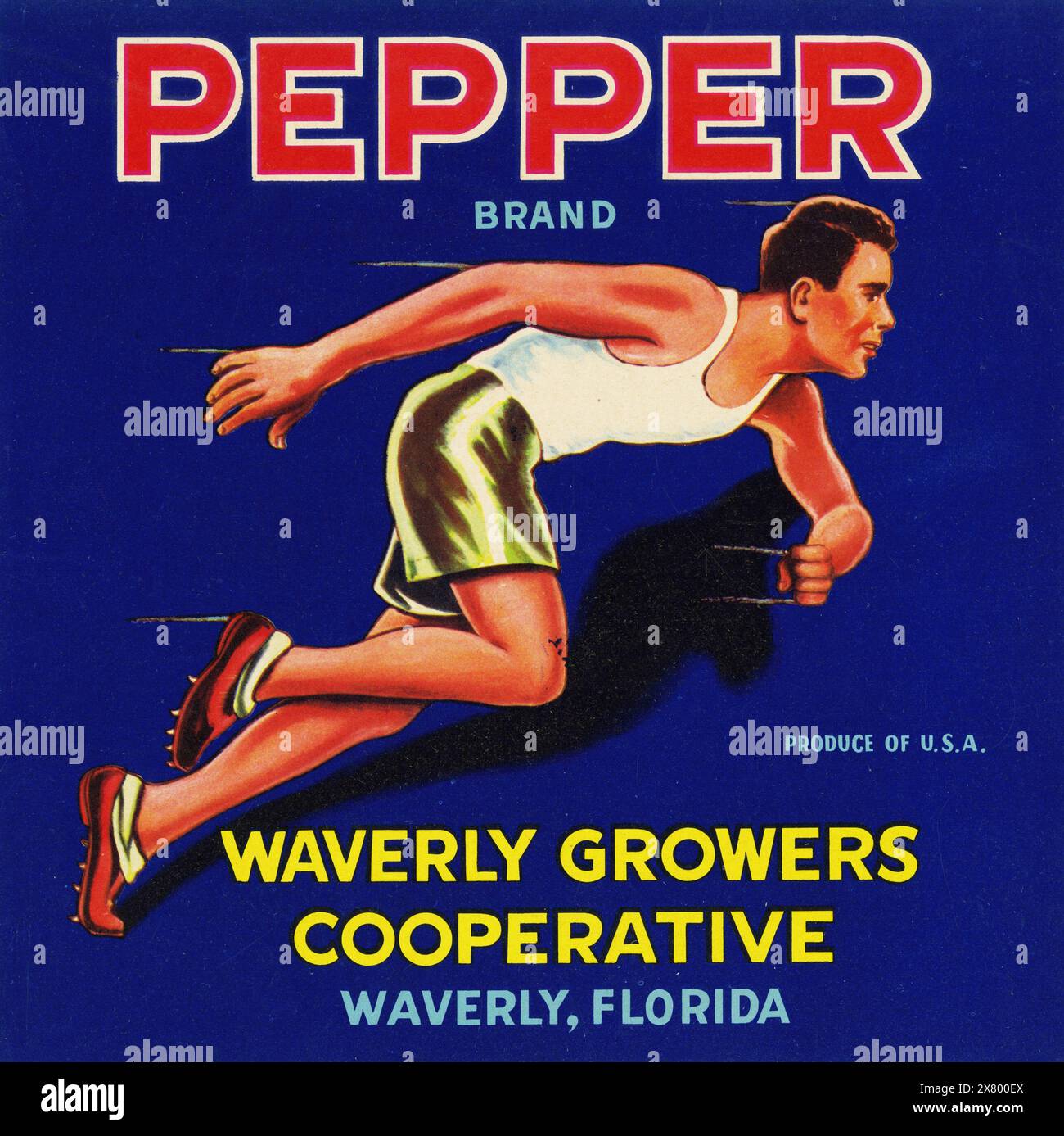 Pepper Brand – Blue Label (1940s) Waverly Growers Cooperative, Flordia ...