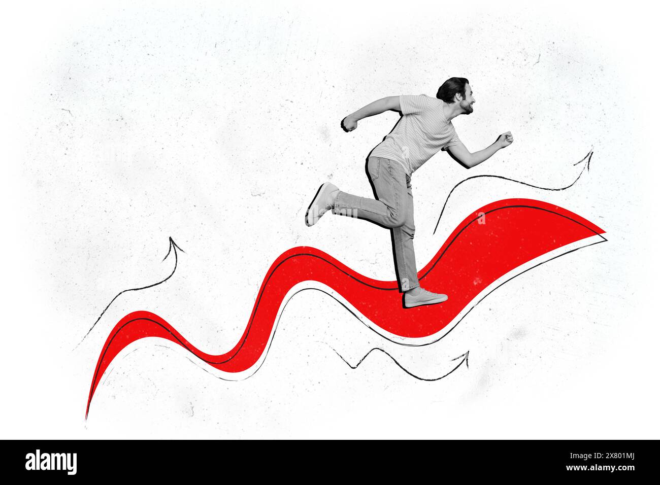 Photo collage trend artwork composite image of vibrant color geometry ...