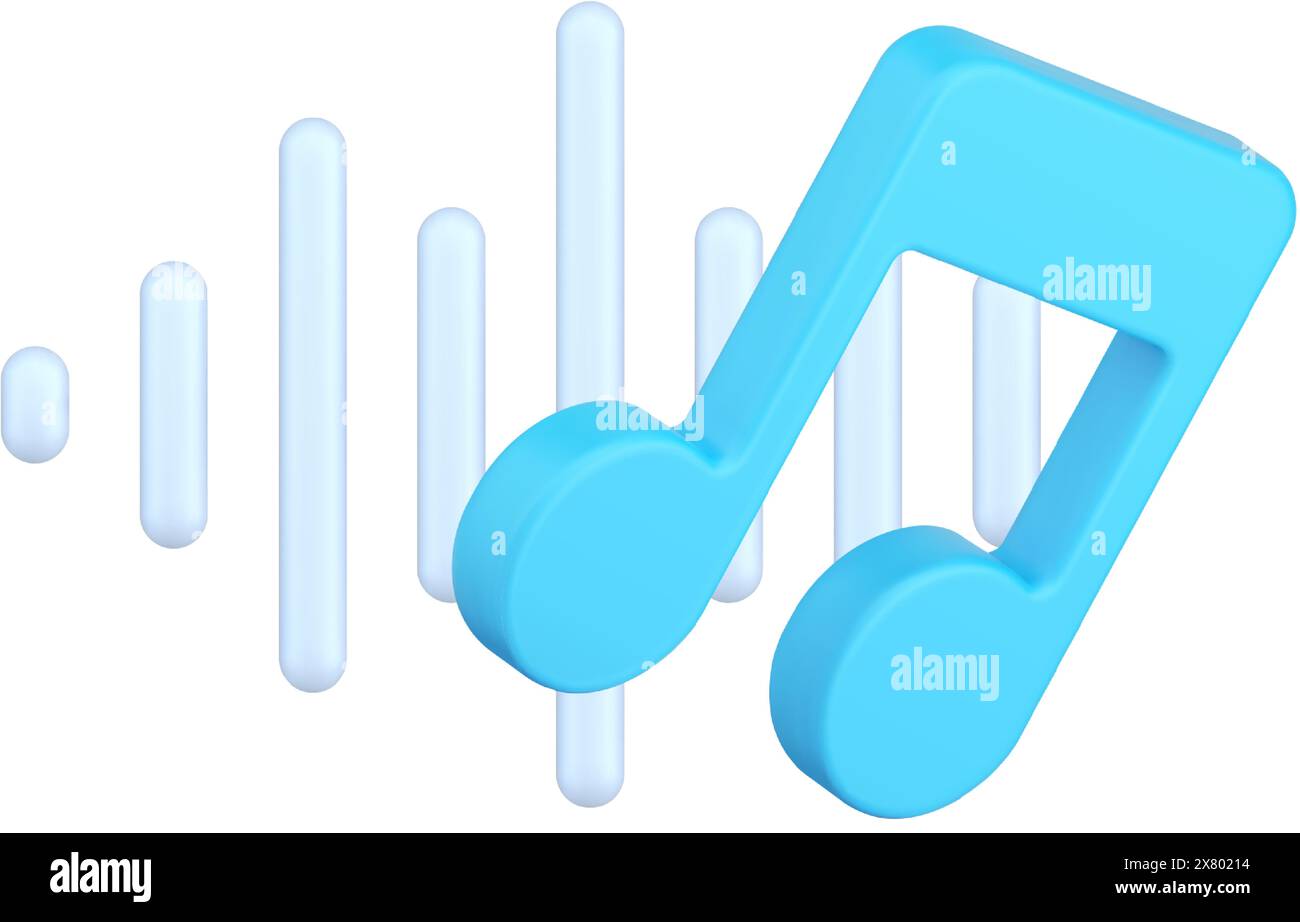 Musical melody note sound wave acoustic equalizer singing song ...