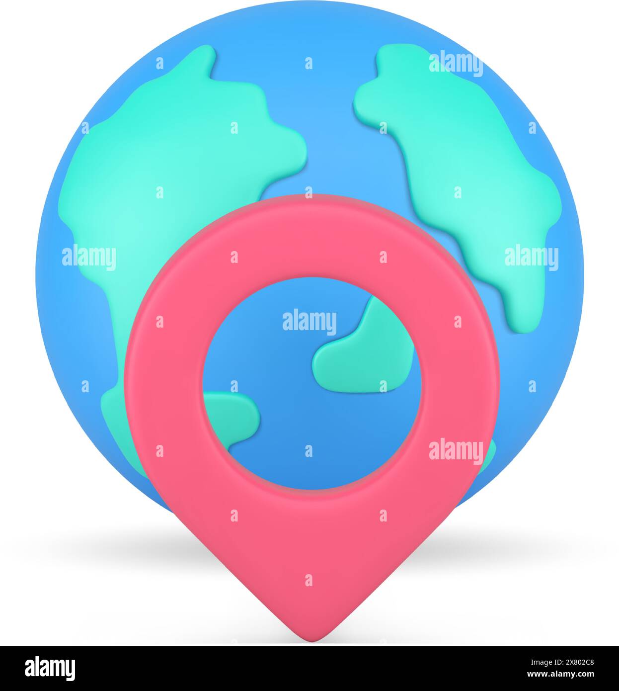 Global navigation map pin positioning planet Earth discovery travel ...