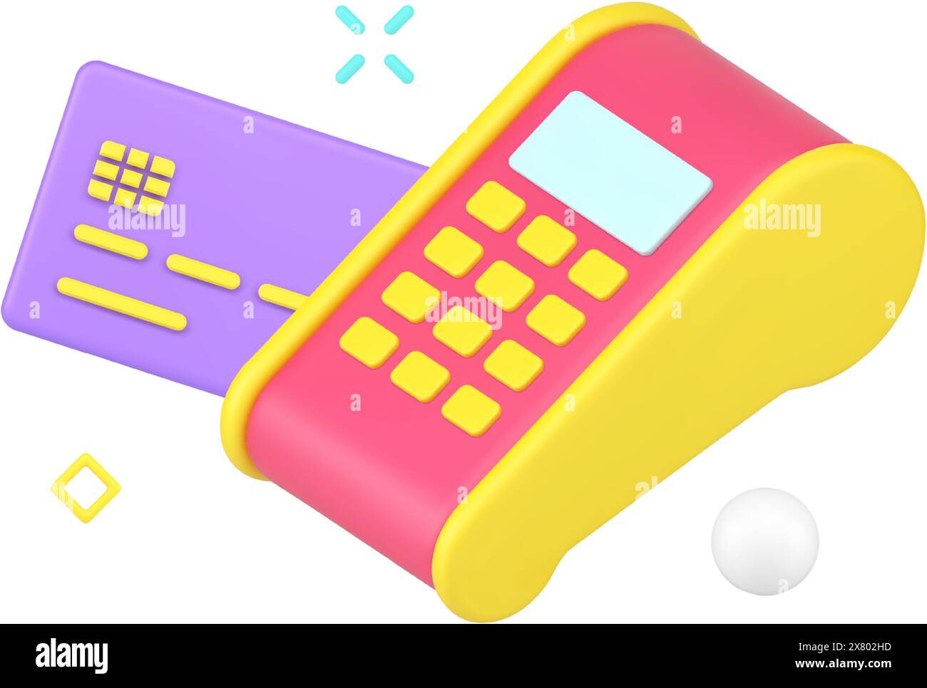 POS terminal for e payment with credit debit card e commerce banking ...