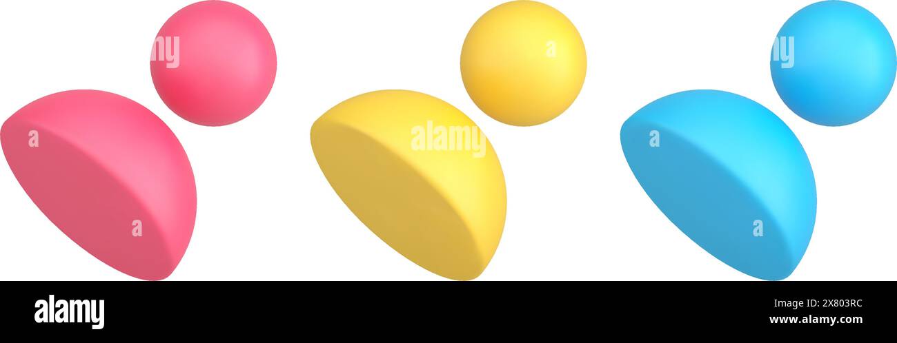 Collection multicolored skittles human staff cyberspace avatar person ...