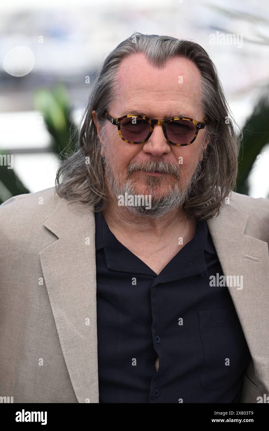 Gary Oldman attends the Parthenope photocall during the 77th Cannes ...