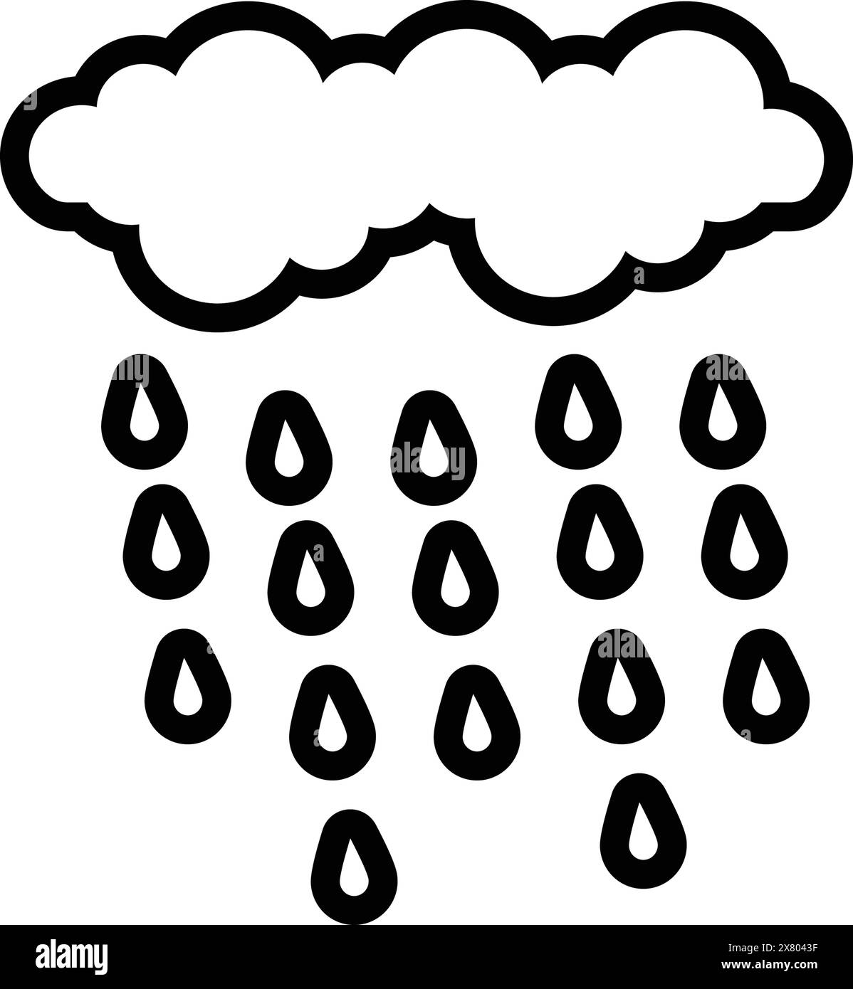 Icon for rain,rainfall,precipitation Stock Vector Image & Art - Alamy