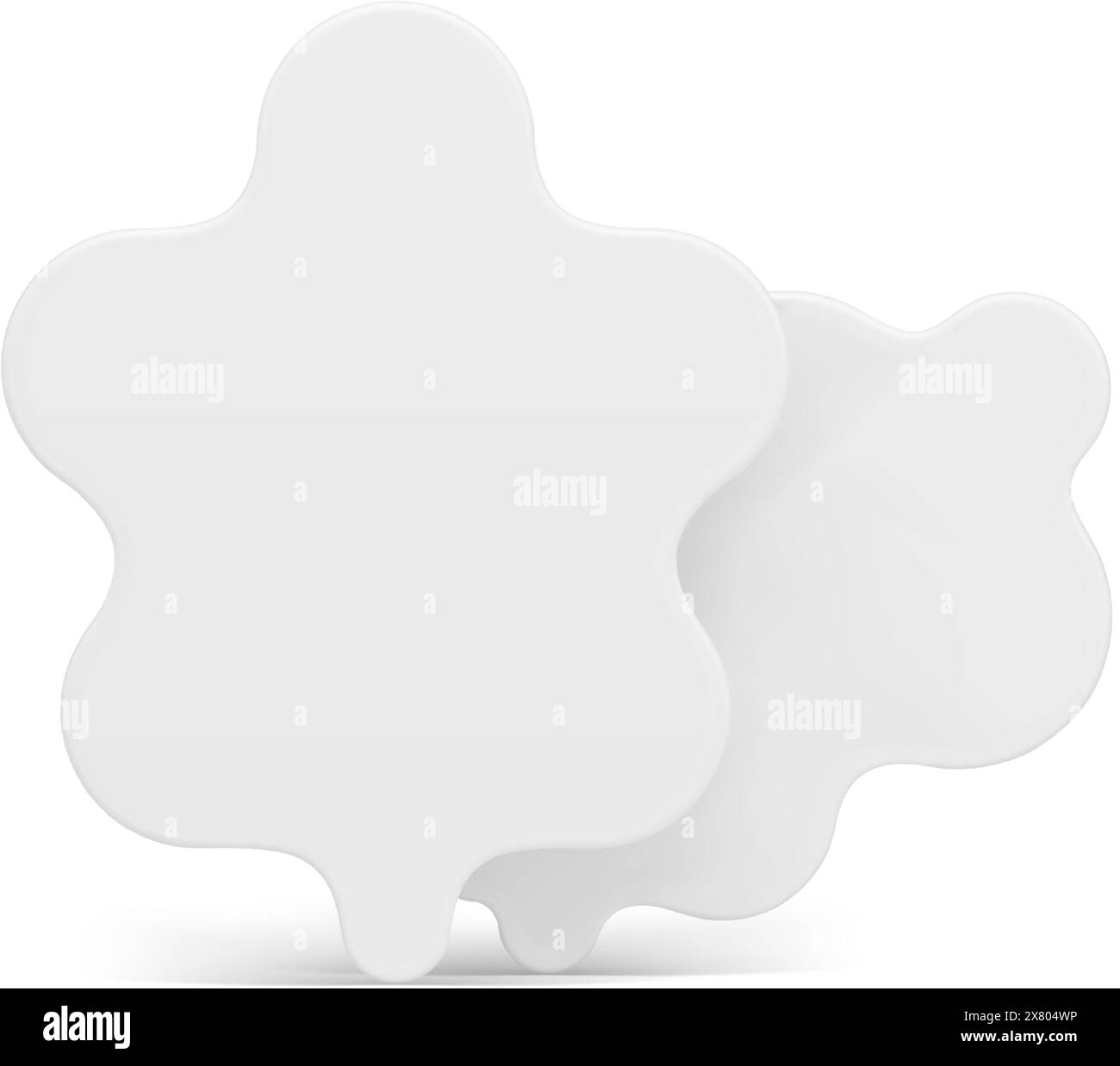 Leaves curved white foliage abstract wave natural plant herbal ...