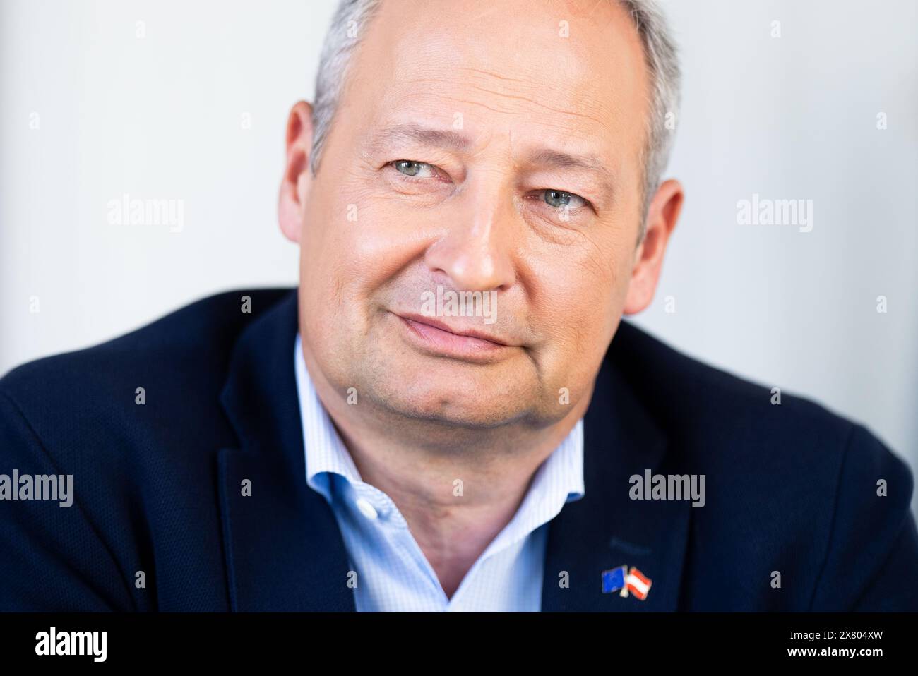 SPÖ top candidate Andreas Schieder on Wednesday, 15 May 2024, in an ...