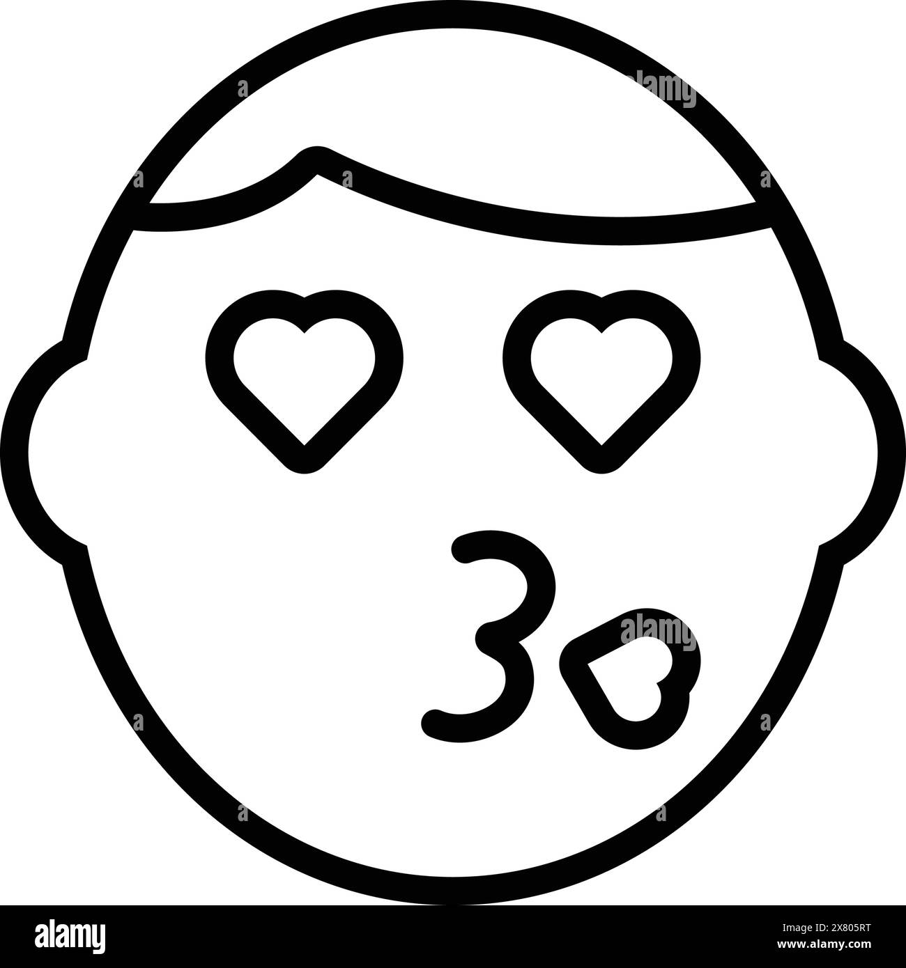 Icon for kiss,face Stock Vector Image & Art - Alamy