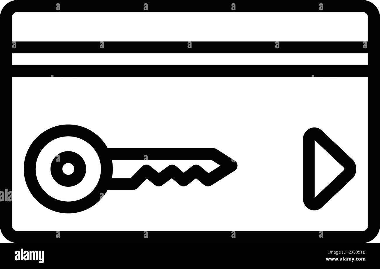 Keycard hotel Stock Vector Images - Alamy