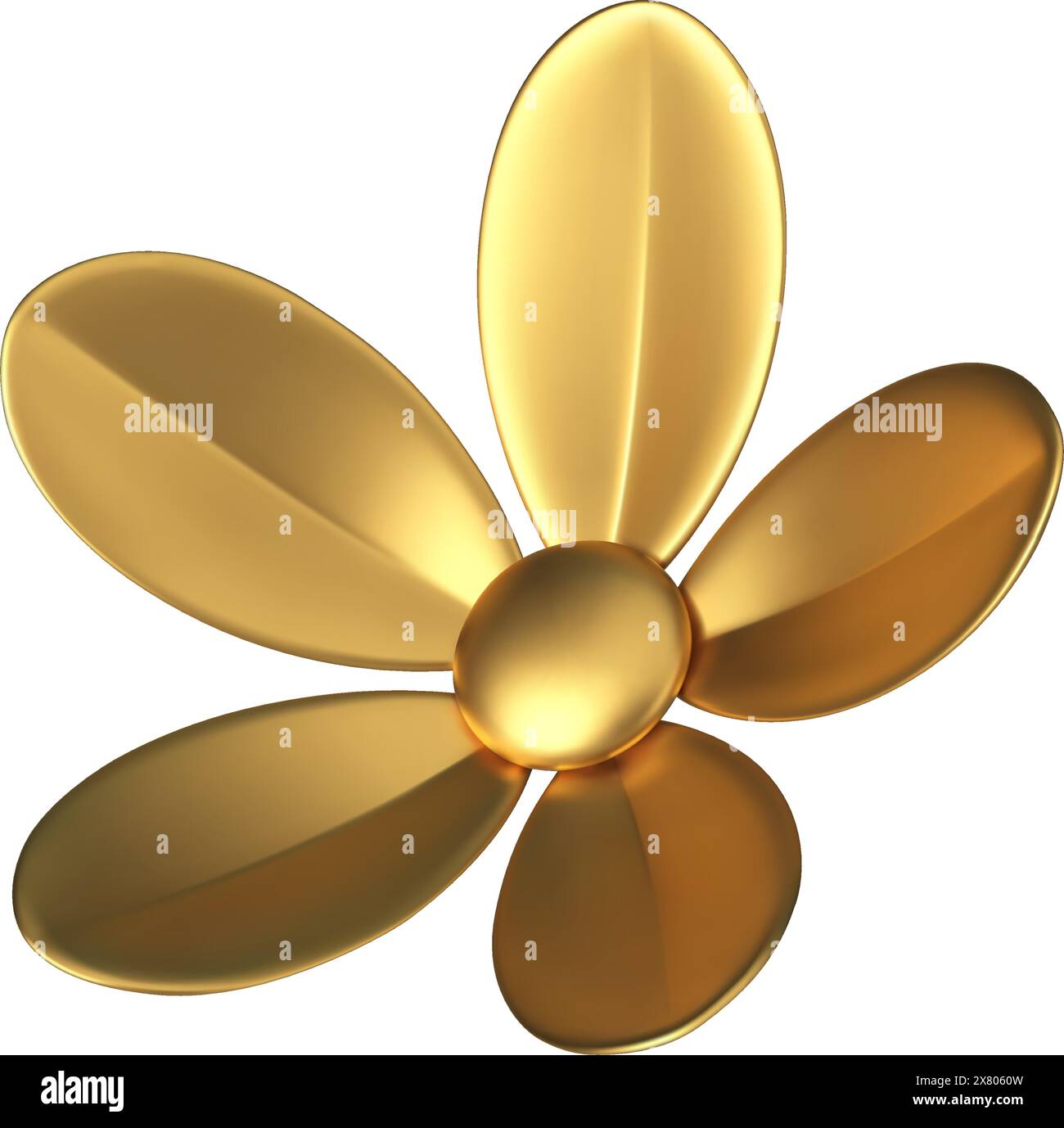 Chamomile golden flower bud with petals premium decorative element 3d ...