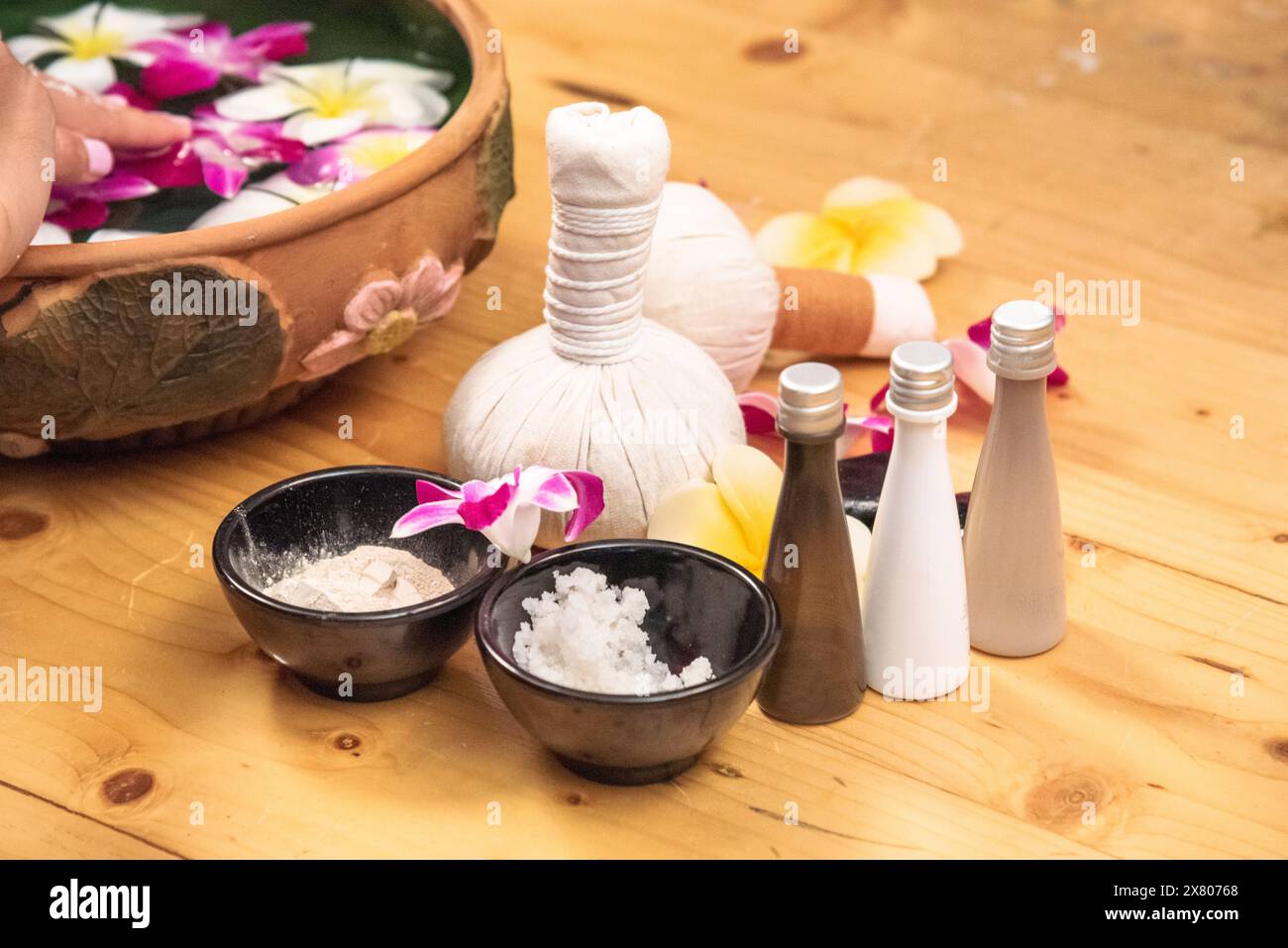 Spa hand massage therapy relax treatment in spa salon. Happiness beauty ...