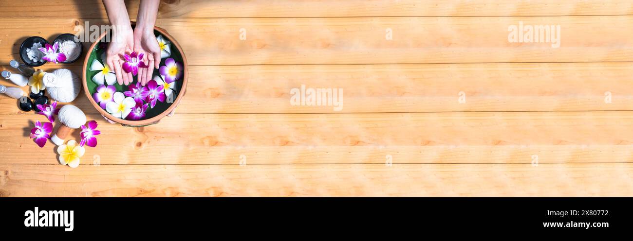 Spa hand massage therapy relax treatment in spa salon. Happiness beauty ...