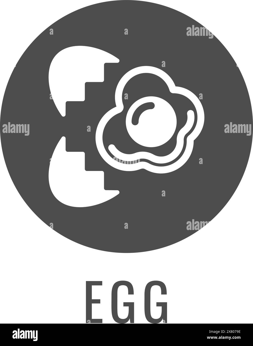 Egg Food Icon Concept Stock Vector Image & Art - Alamy
