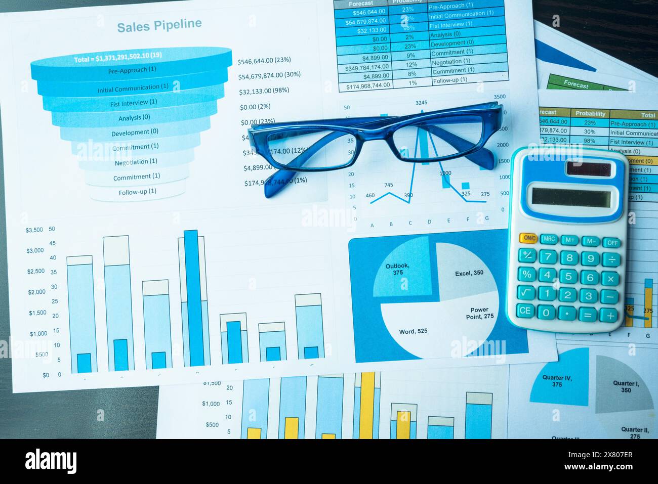Excel graph with Spreadsheet Document showing Information Financial ...