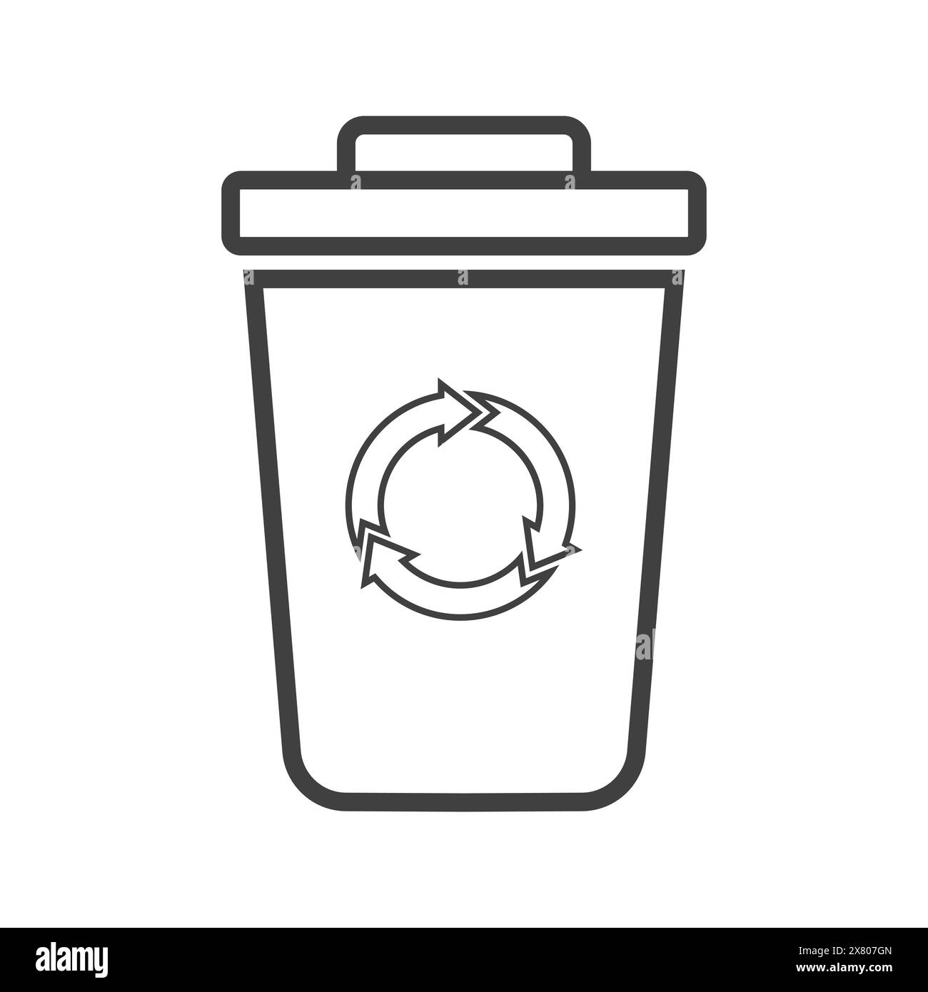 Garbage icon. Garbage symbol on white background Stock Vector Image ...