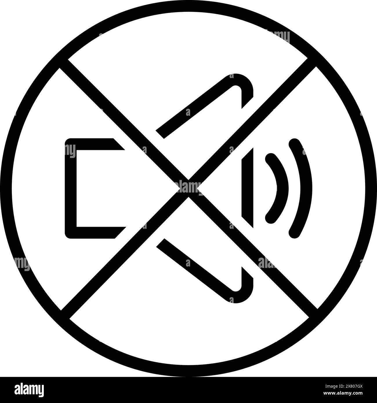 Icon for quiet,silent Stock Vector Image & Art - Alamy