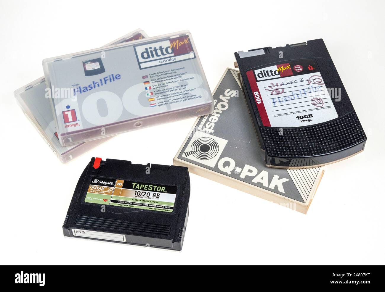 Obsolete computer removable storage on tape Stock Photo - Alamy