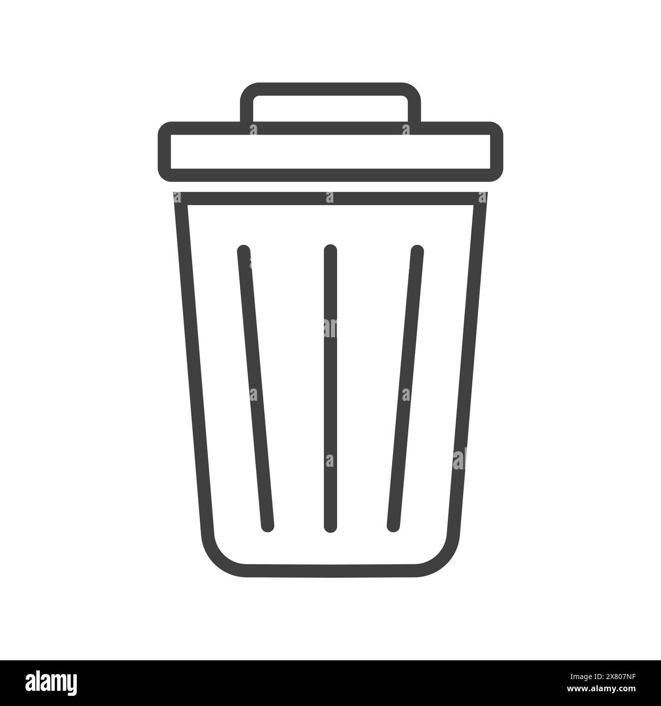 Garbage icon. Garbage symbol on white background Stock Vector Image ...