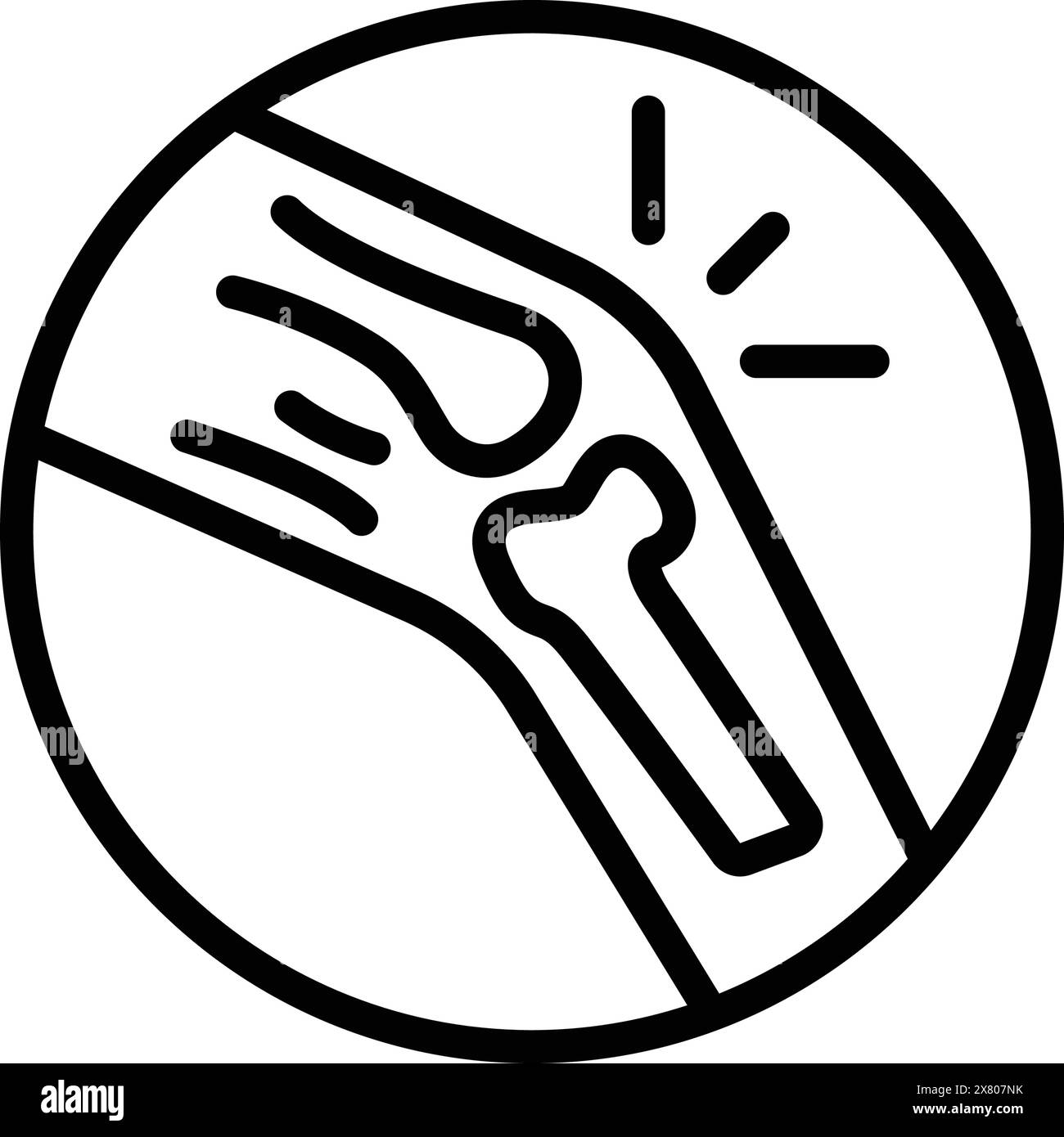 Icon for knee,suffocation Stock Vector Image & Art - Alamy