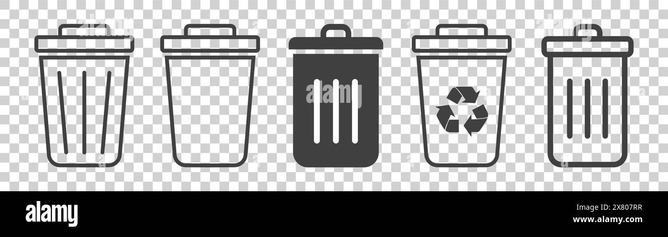 Garbage icon. Garbage symbol on white background Stock Vector Image ...