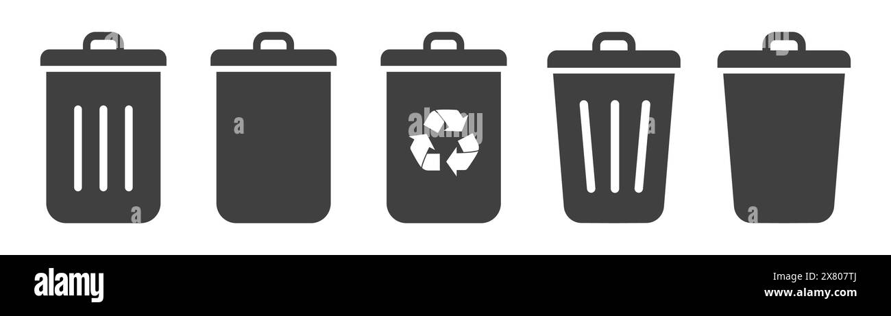 Garbage icon. Garbage symbol on white background Stock Vector Image ...