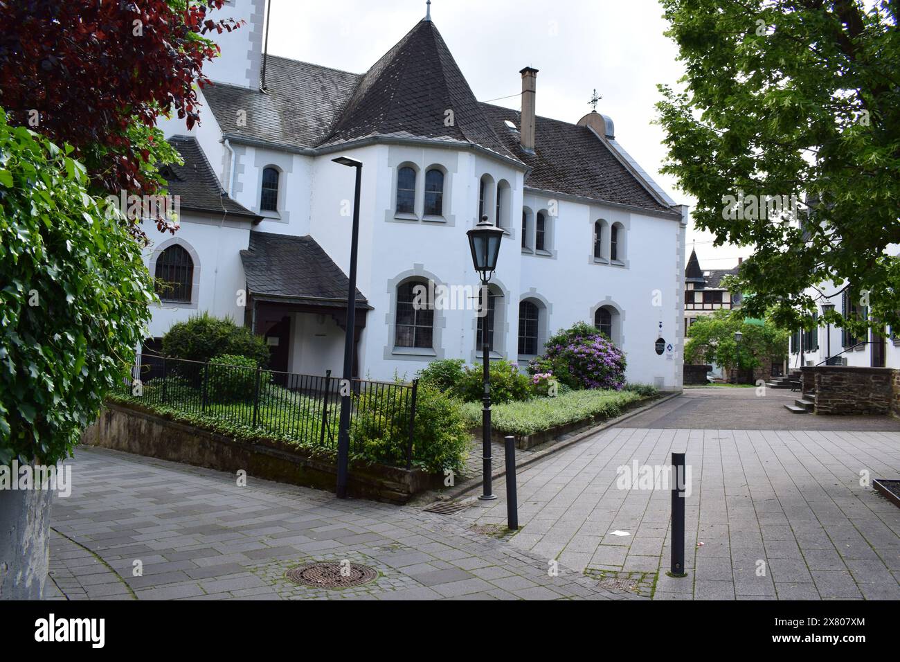 village street in Winningen during Myy 2024 Stock Photo - Alamy