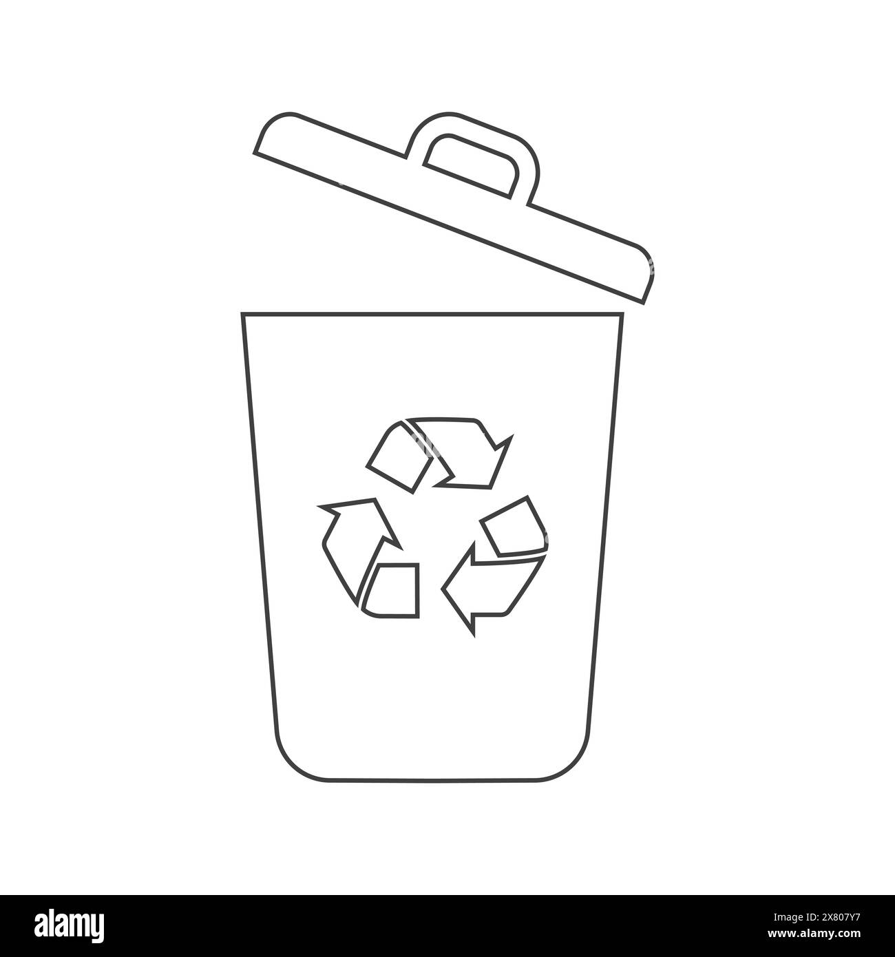 Garbage icon. Garbage symbol on white background Stock Vector Image ...