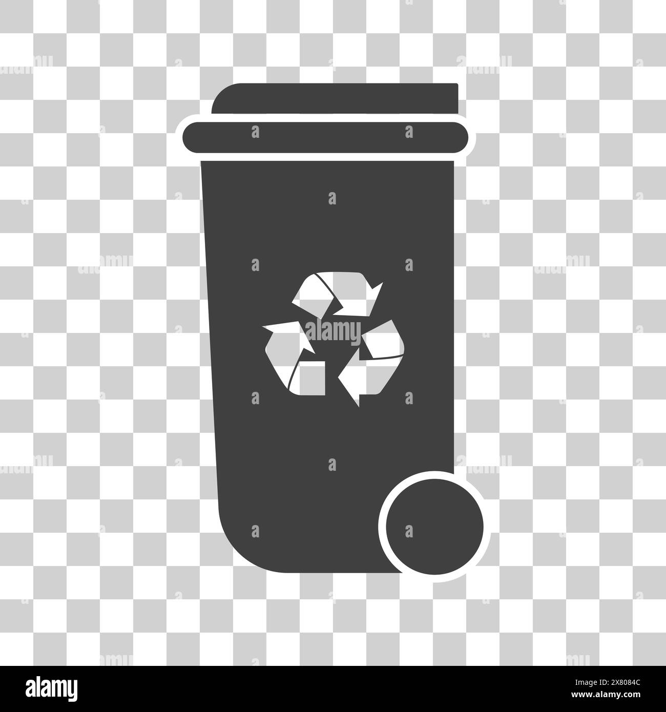 Garbage icon. Garbage symbol on white background Stock Vector Image ...