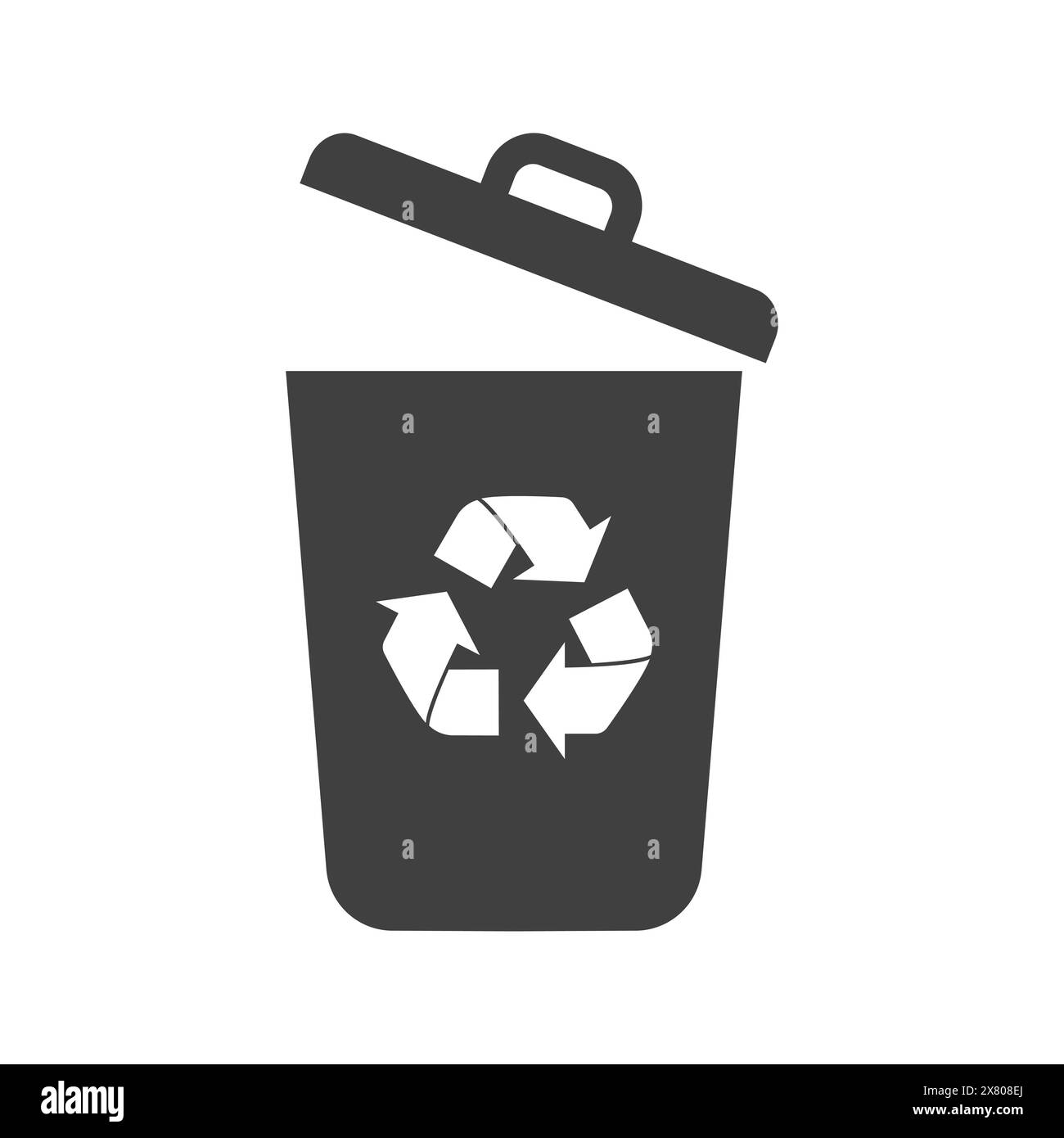 Garbage icon. Garbage symbol on white background Stock Vector Image ...