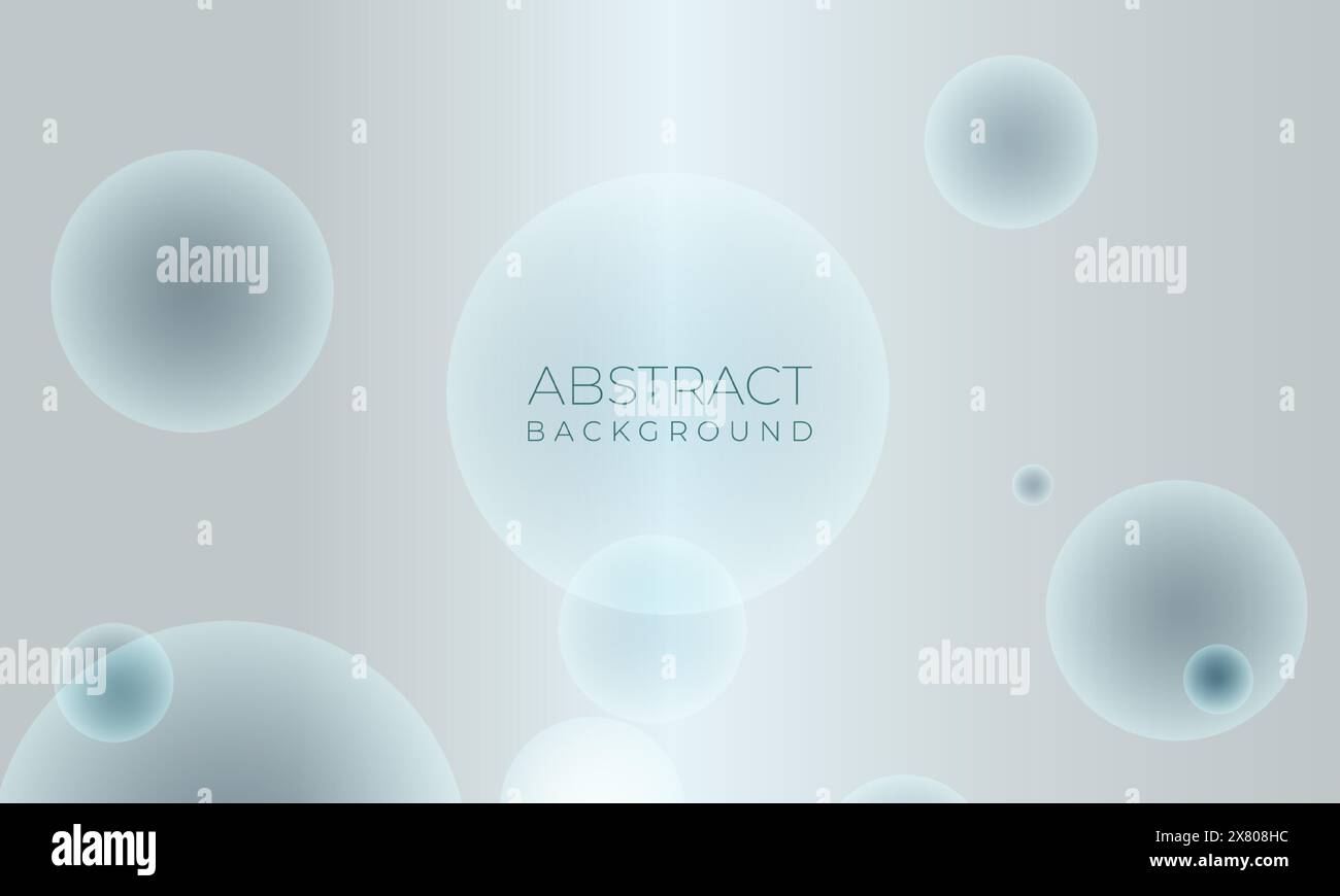 Abstract modern geometric background with circle shapes and spheres in ...